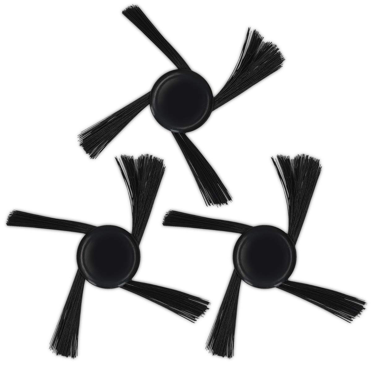 kwmobile Replacement Side Brushes Compatible with Neato Botvac - D5 / D6 / D7 Series 3-Piece Spare Part Set Brush Pack Spares for Vacuum Cleaner Robot