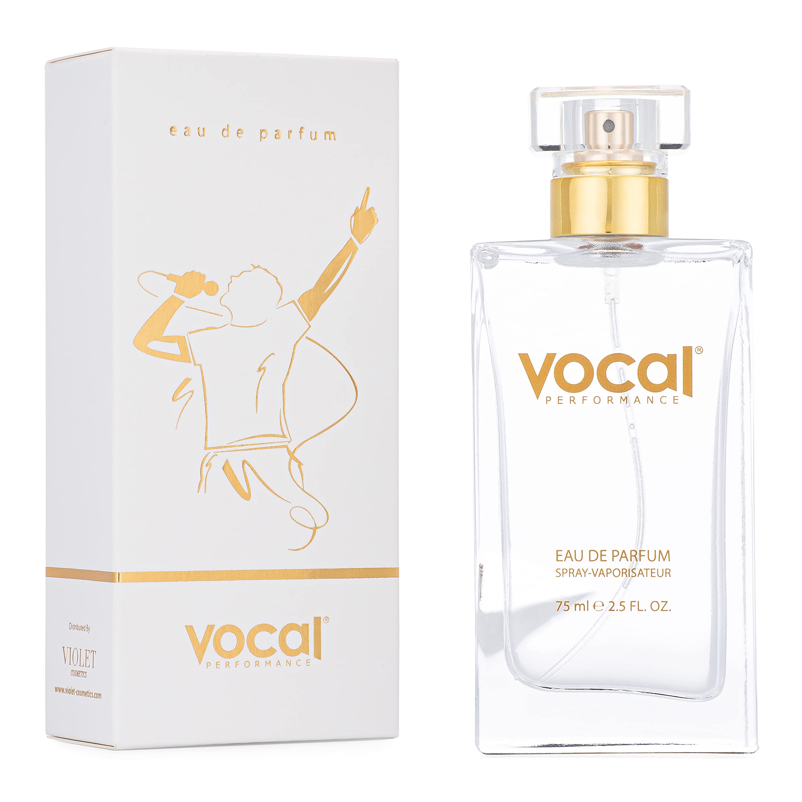 Vocal Performance Eau de Parfum For Men Inspired by Carolina Herrera Bad Boy 2.5 FL. OZ. Perfume Vegan, Paraben & Phthalate Free Never Tested on Animals