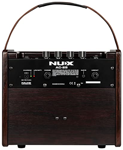 NuX AC-25 Portable Battery Operated Acoustic Amplifier