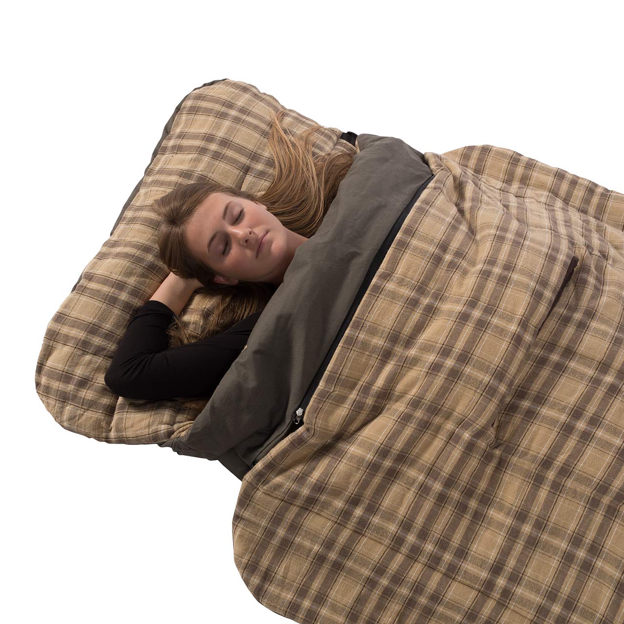 Kodiak Canvas Z Top Sleeping Bag: 0°F, XLT (Extra Large Tall)