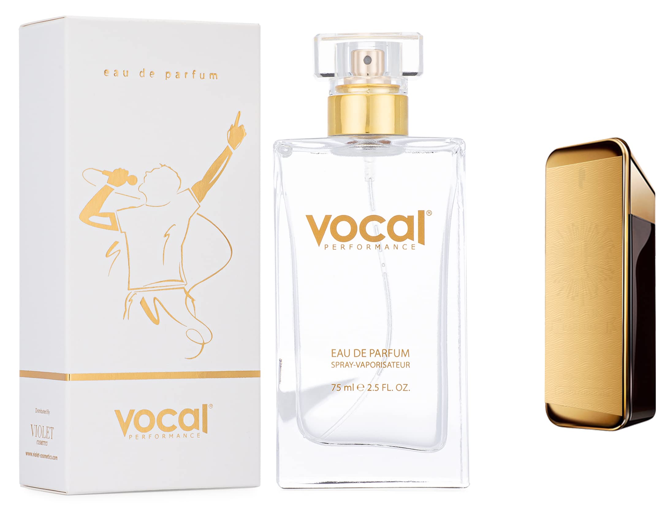 Vocal Performance Eau de Parfum For Men Inspired by Paco Rabanne One Million 2.5 FL. OZ. Perfume Vegan, Paraben & Phthalate Free Never Tested on Animals
