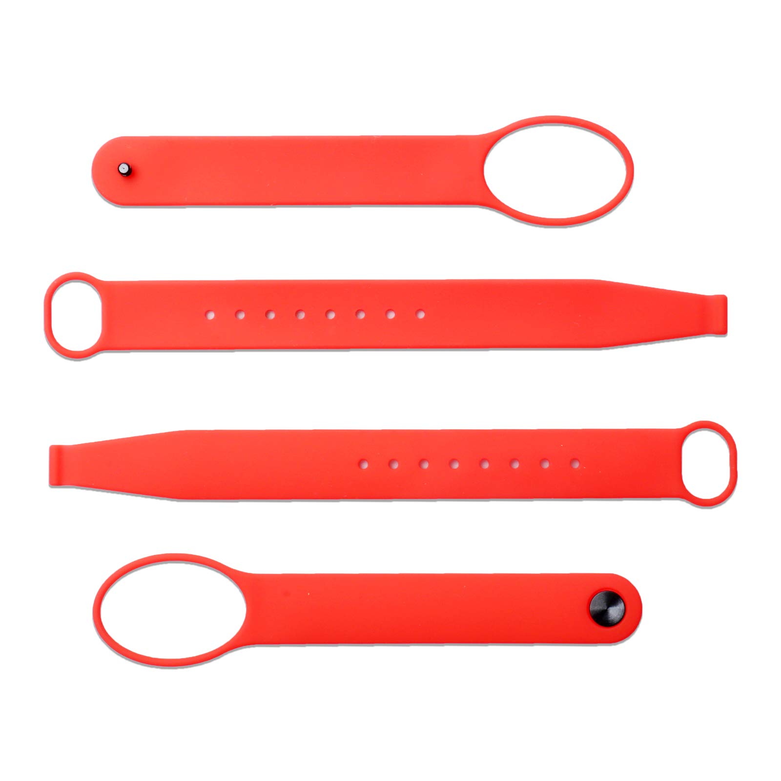 MODJUEGO VR Adjustable Handle Grip Cover, Soft Silicone Touch Controller Handle Fixing Strap for Oculus Quest/Rift S VR Controller Accessories (Red)