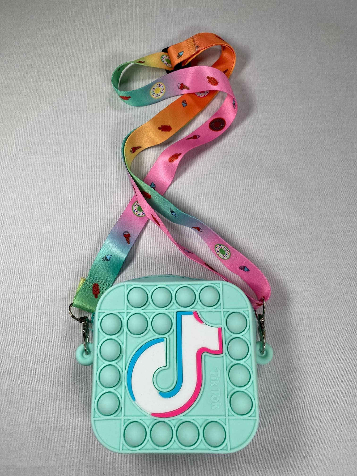 Taycia Fidgets n Fun TikTok Pop it Purse (Cyan), TI-F2002