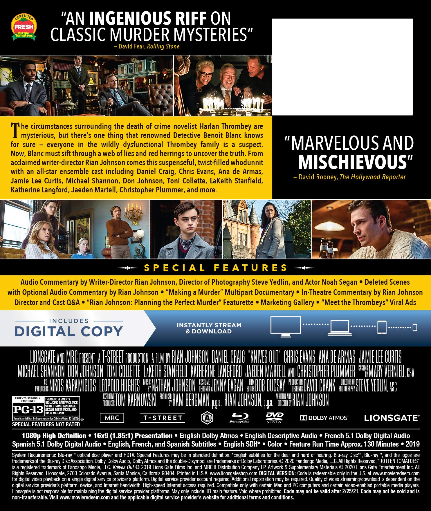 Knives Out [Blu-ray]