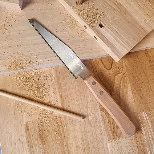 RUITOOL Japanese Hand Saw 6 Inch Pull Saw SK5-Steel Flexible Blade 14TPI Flush Cut Trim Saw Wood Saw Wood Handle for Woodworking Hand Tools