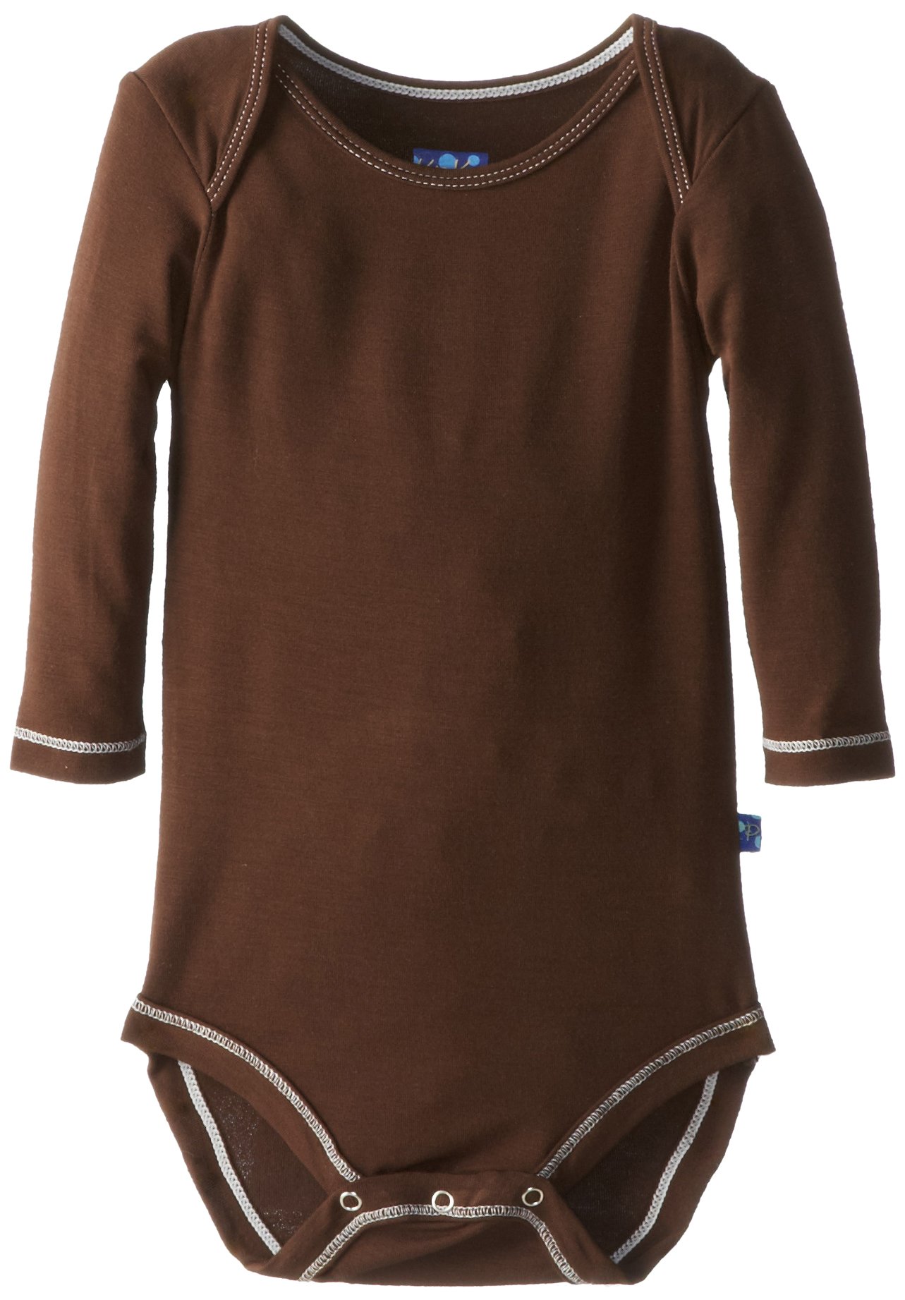 KicKee Pants Long Sleeved One-Piece, Bark, Newborn