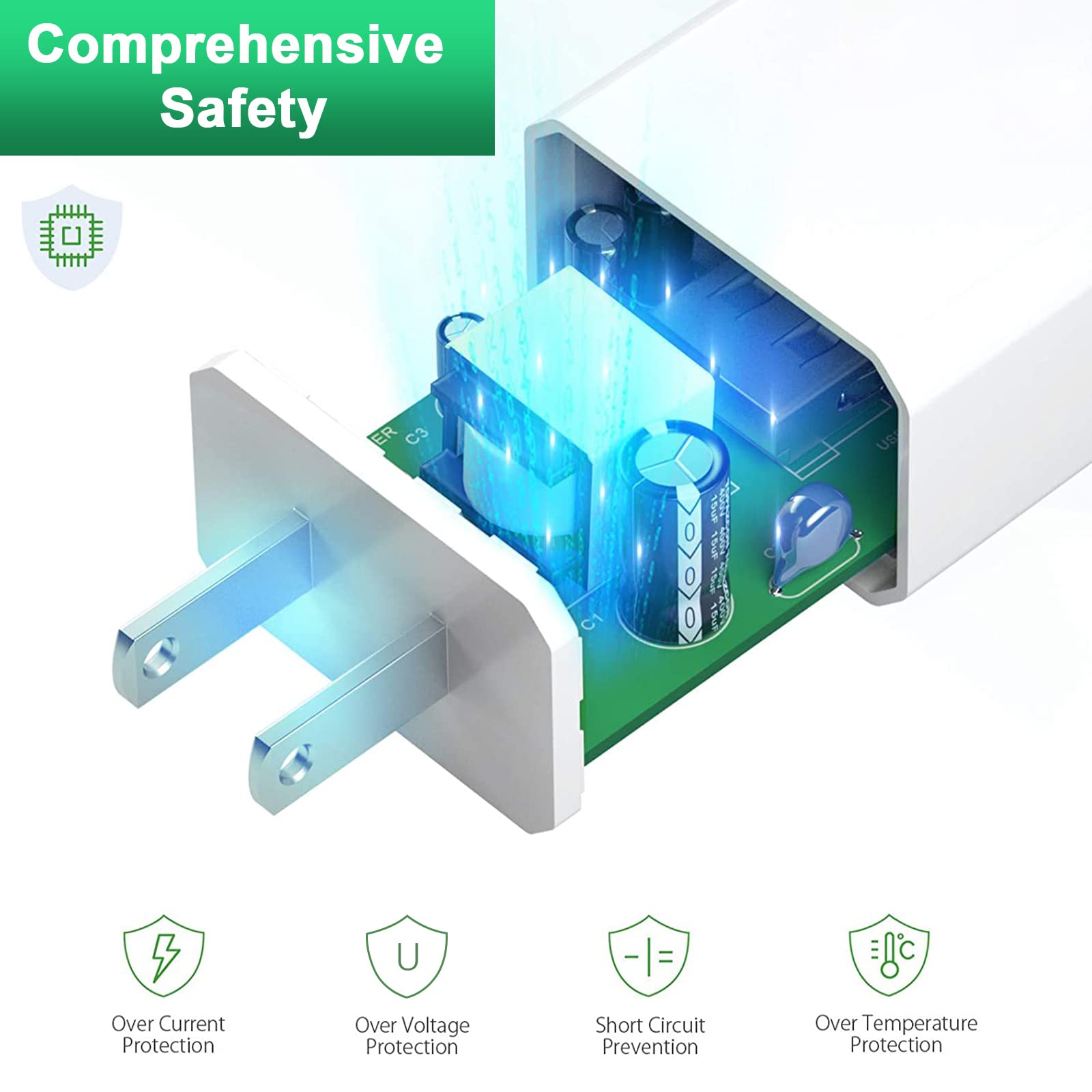 UYODM Power Cable Compatible with Google Nest Cam Outdoor or Indoor, Battery - 32.8ft/10m Weatherproof Charging Cable Power Your Nest Cam (Battery) Continuously(3Pack-White)