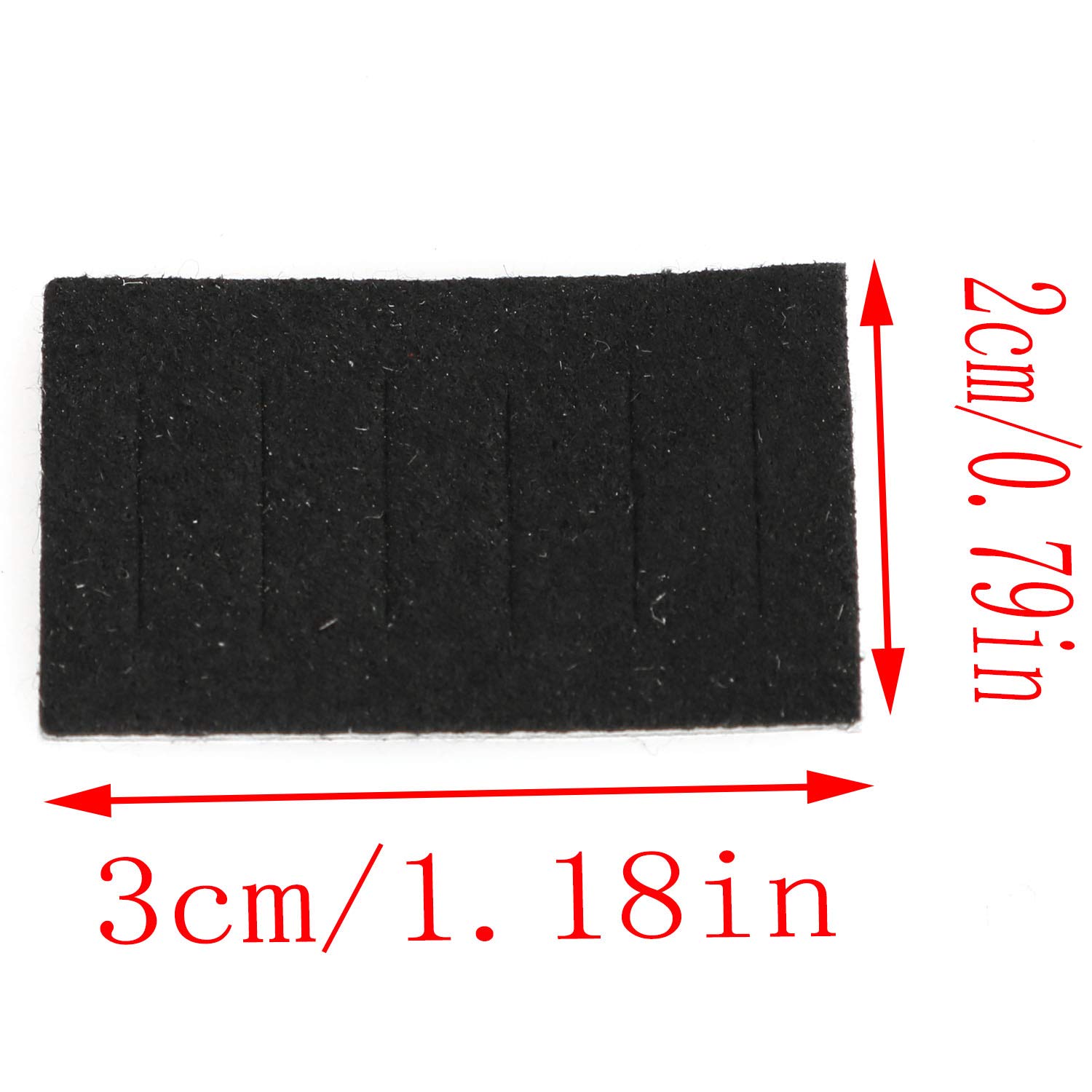 LQ Industrial Arrow Rest Sticker 1Set Black Archery Arrow Rest Non-slip Felt Tape Archery Sticker Pad for Compound Bow