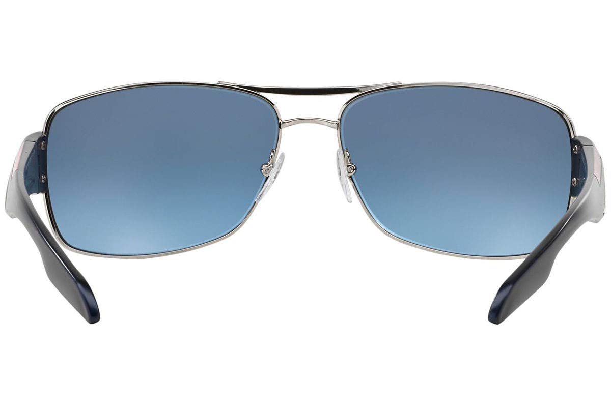 Linea Rossa PS 53NS 1BC5I1 Silver Metal Aviator Sunglasses Blue Gradient Lens