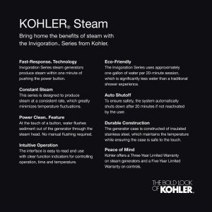 KOHLER K-5557-CP 5557-CP Steam, No Size, Polished Chrome