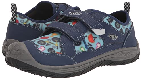 KEEN Speed Hound Durable Comfortable Easy On High Traction Sneakers, Blue Depths/Black, 10 US Unisex Little Kid