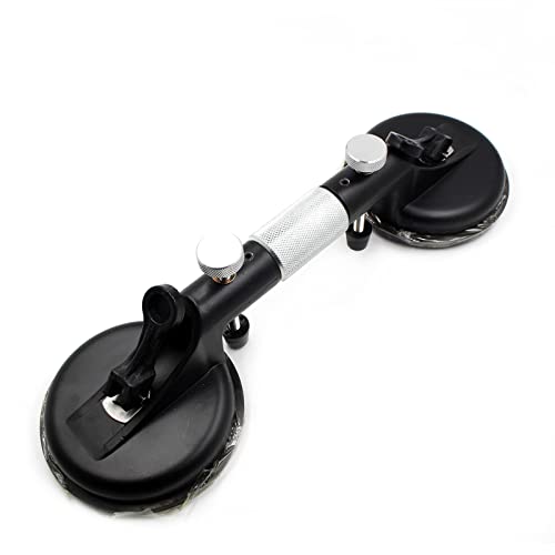 Vacuum Suction Cup Heavy Duty Aluminum Alloy Floor for Fixer Manual Tool Glass Puller Lifter Tile Object Moving Lift Adjustable Suction Cup Floor Fixer Vacuum Plate Handle Glass Puller Lifter