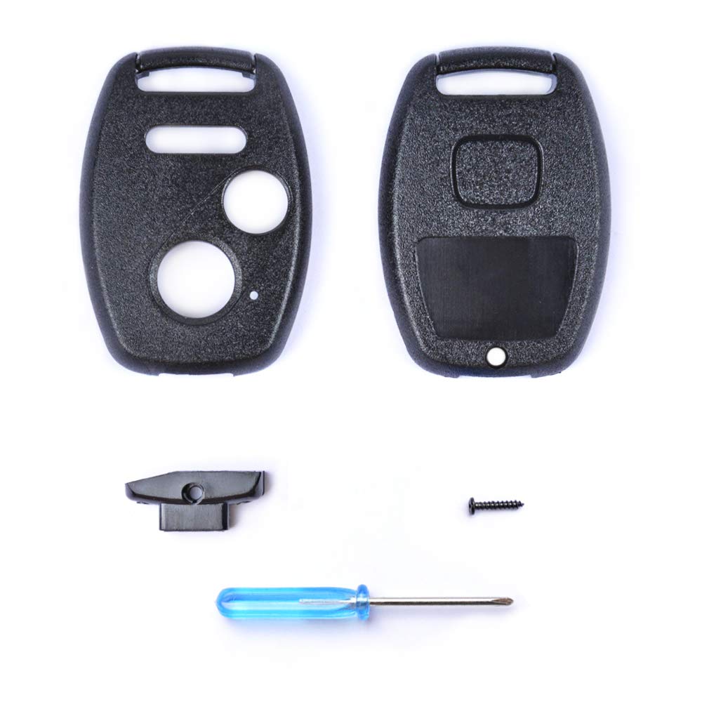 MIKKUPPA Key Shell Replacement for Honda CR-V Odyssey Accord Crosstour Civic CR-Z Fit Key Fob Cover with Screwdriver
