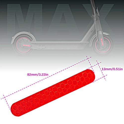 MORICHS Self-Adhesive Night Reflective Stickers for Segway Ninebot Max Electric Scooter Waterproof Warning Strip for Ninebot Max Scooter Decoration Accessories