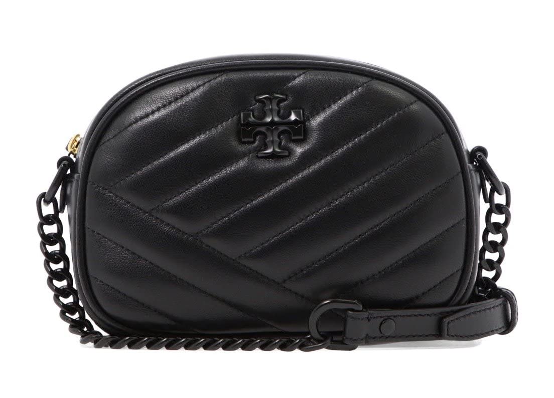 Tory Burch Women's Kira Chevron Powder Coated Camera Handbag Crossbody