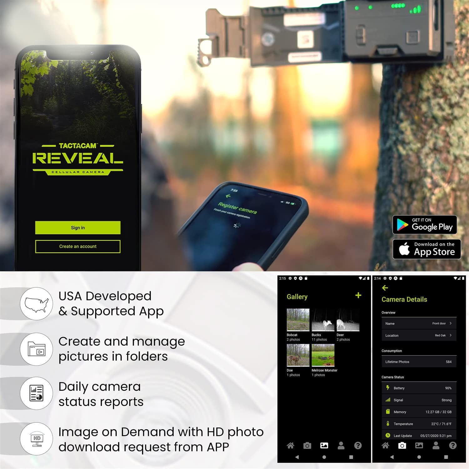 TACTACAM Reveal XB Cellular Trail Camera, No Glow - Verizon & AT&T (2 PK) + 2 Steel Cases