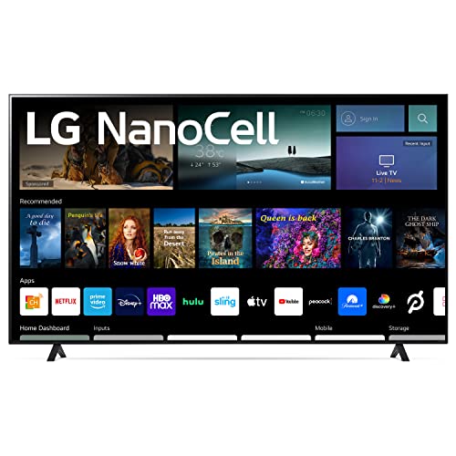 LG NANO75 Series 65-Inch Class Smart TV 65NANO75UQA - 2022 AI-Powered 4K, Alexa Built-In, Black