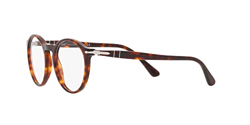 Persol PO3285V Round Prescription Eyewear Frames, Havana/Demo Lens, 48 mm