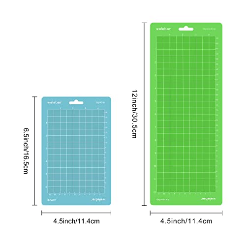 Welebar Variety Cutting Mat for Cricut Joy Machine, 4.5βx6.5β 4.5βx12β (StandardGrip/LightGrip/StrongGrip), Cutting Mat for Cricut Joy Accessories
