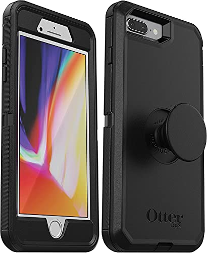 OtterBox + Pop Defender Series Case for iPhone SE 3rd Gen (2022), iPhone SE 2nd Gen (2020), iPhone 8/7 (NOT Plus) Non-Retail Packaging - Black