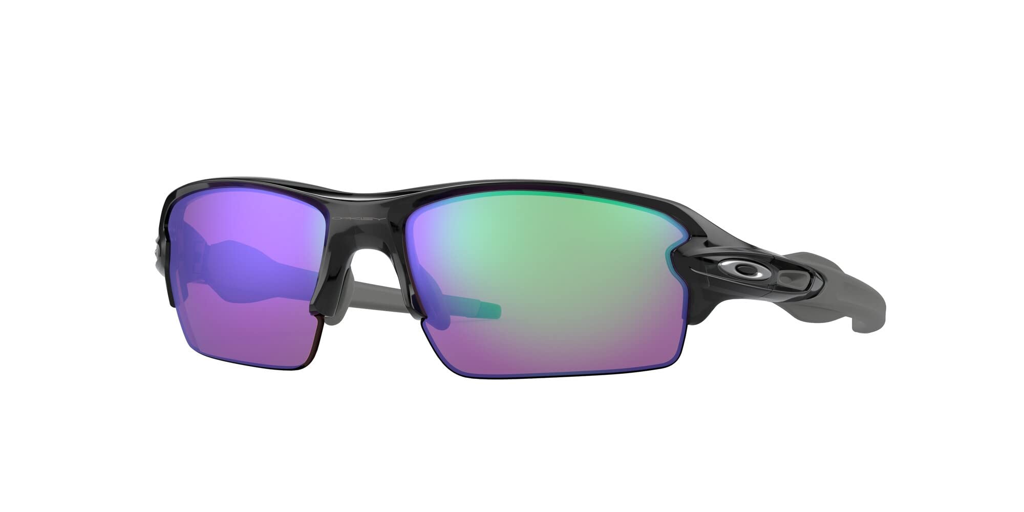 Oakley Men's OO9271 Flak 2.0 Low Bridge Fit Rectangular Sunglasses, Steel/Prizm Jade, 61 mm