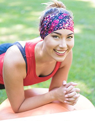 KALILY 12PCS Headband Bandana - Face Mask Headwear Neck Gaiter Shield Scarf