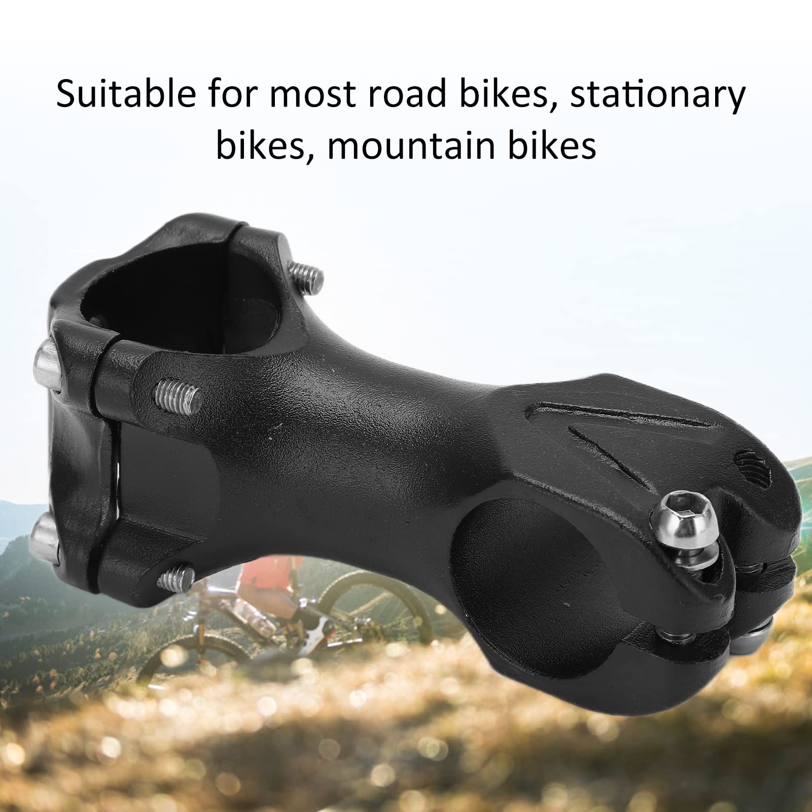 plplaaoo Stem 31.8 Adjustable Bike Stem, Handlebar Stem Aluminum Alloy Adjustable Short Handlebar Stem Riser,Bike Handlebar Stem 31.8mm,for Road Bikes Mountain Bikes, Bike Stem Bike Handlebar Stem