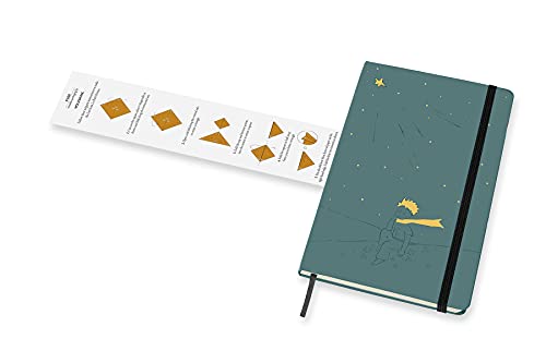 Moleskine Limited Edition Le Petit Prince, Cahier Journal, Plain/Blank & Hard Cover Notebook, Ruled/Lined, Collector's Box, Moon