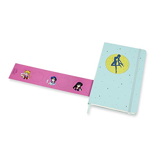 Moleskine Limited Edition Sailor Moon Notebook, Hard Cover, Large (5" x 8.25"), Plain/Blank, Transformation, 240 Pages