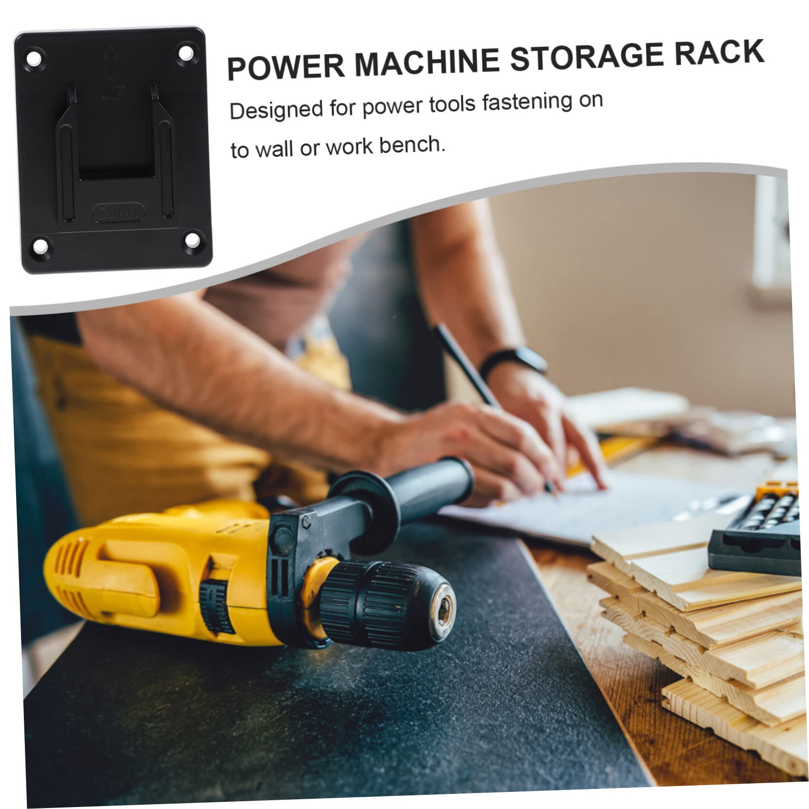 VILLCASE 12 Pcs Battery Suspension Bracket Tools Hanger Drill Mount Holder Wall Electric Tool Rack Millwakee Tools Electric Tool Shelf Tool Holder Mount M18 Wall-mounted Protector Abs