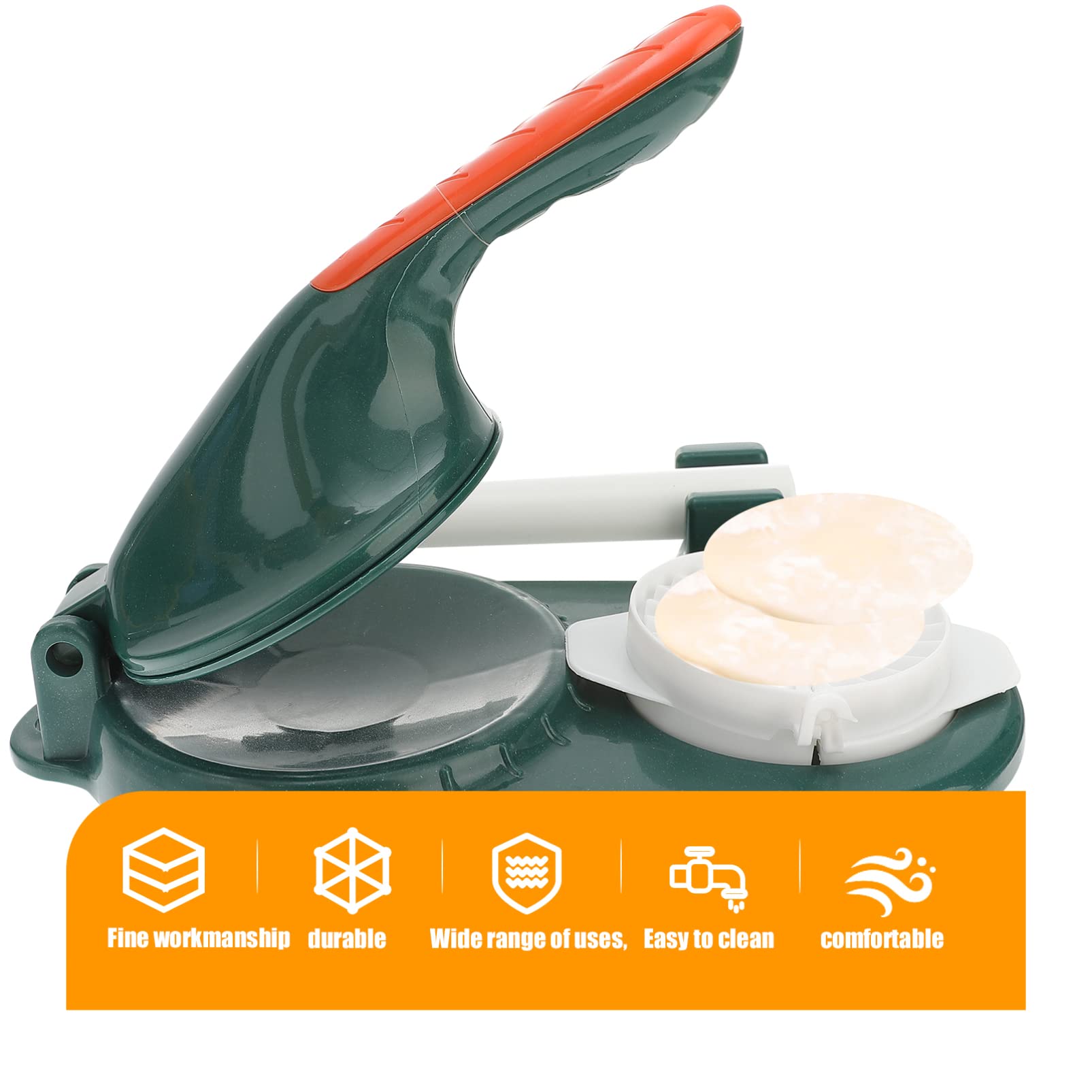 TOPBATHY Dumpling Press Dumpling Press Manual Tortilla Maker Press:Dumpling Wrappers Maker Press Tortillas Pancakes Dumpling Skin Dough Presser Kitchen Gadgets Empanadas Press