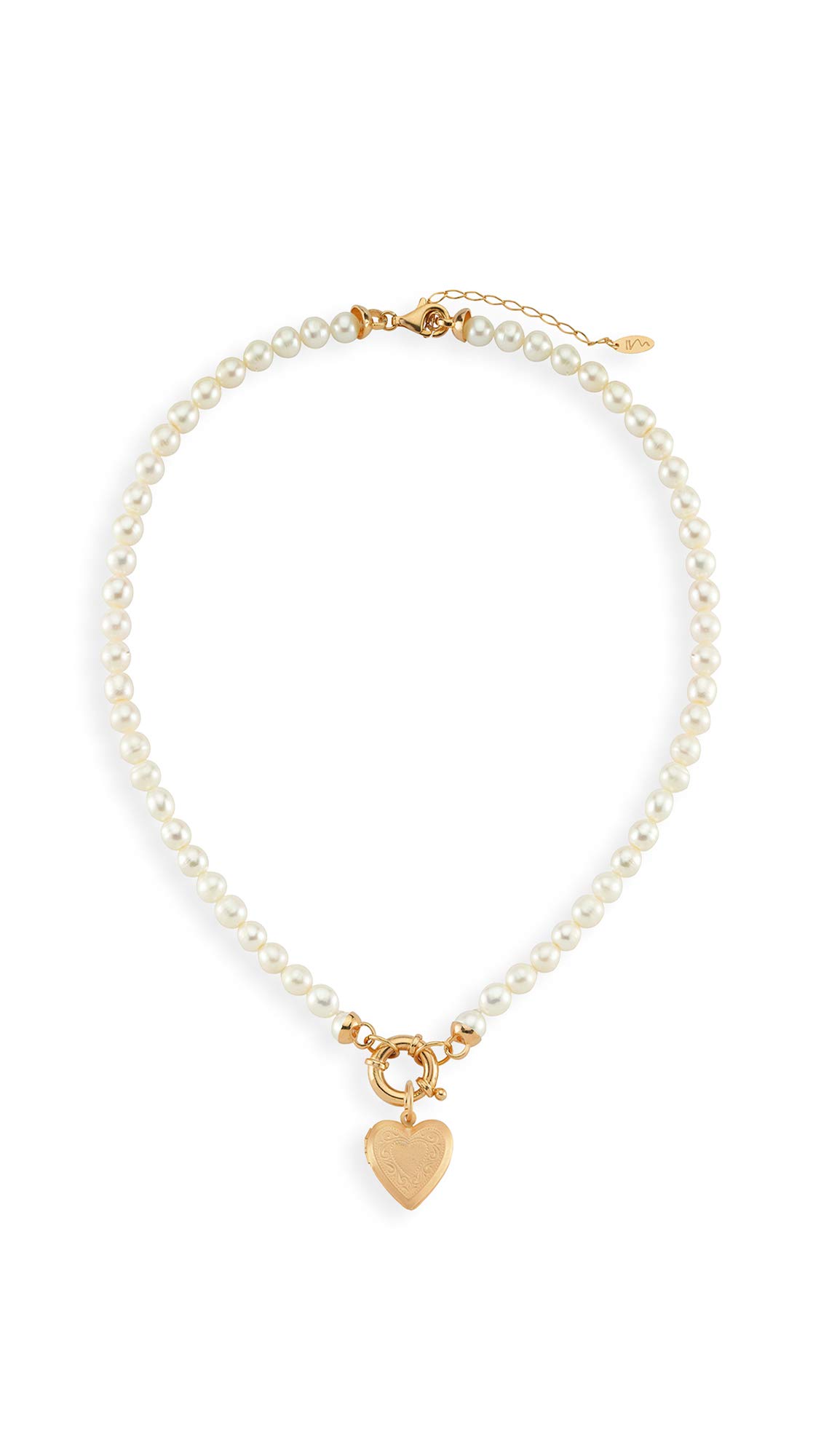 Maison Irem Women's Freja Pearl Necklace, Pearl, Off White, One Size
