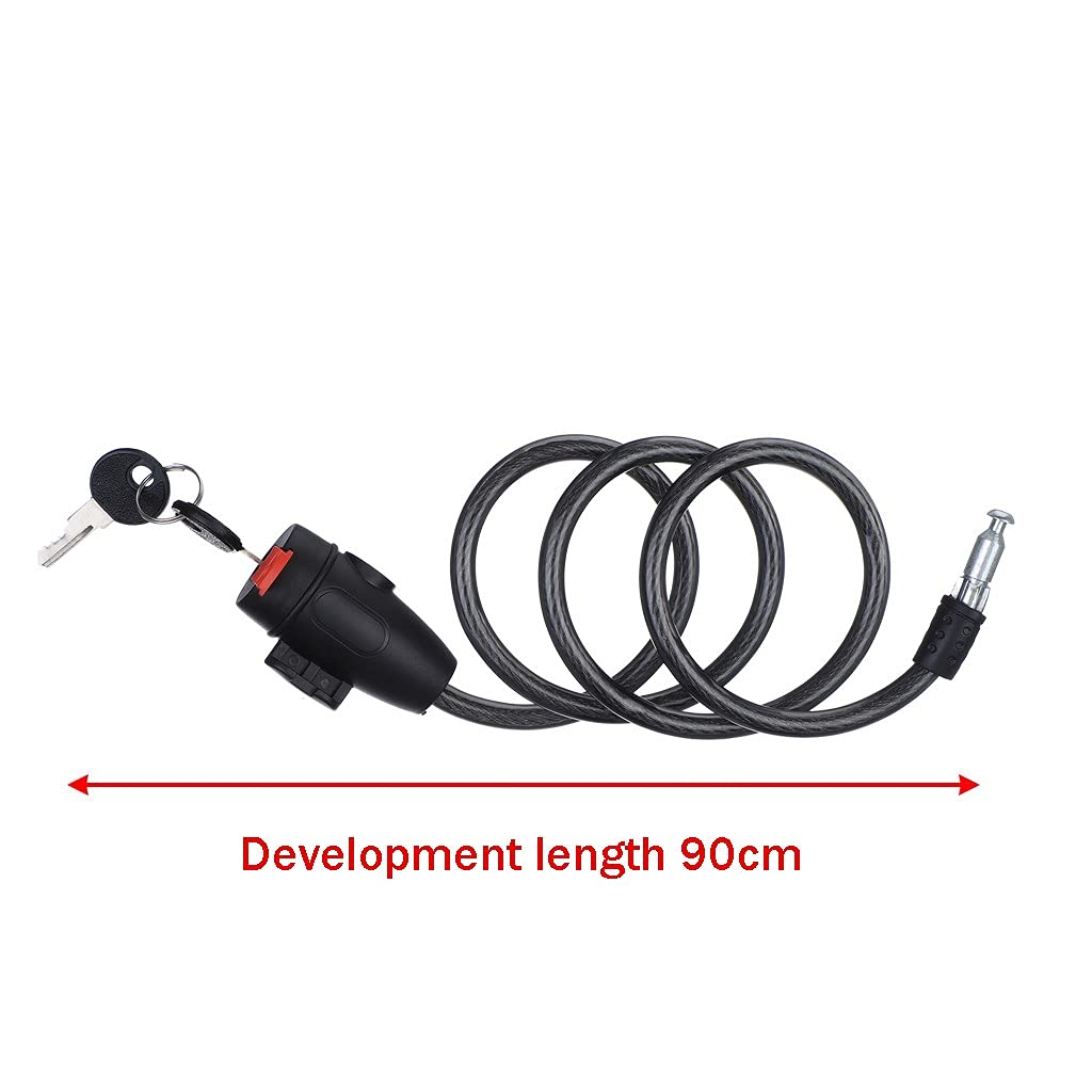 NSQFKALL Combination Security Cycling Lock Block Bike Bicycle Key Cable Bike Accessories Road Bike Pump Adapter