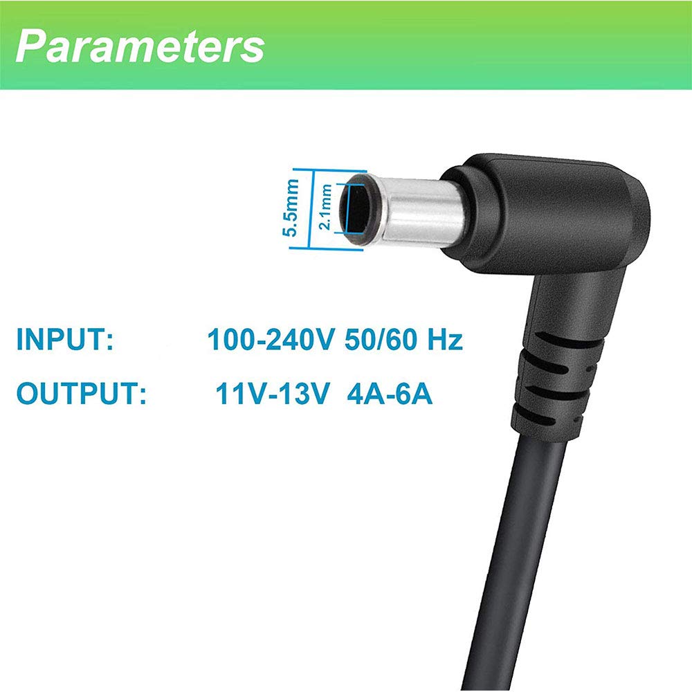 MAGIPEA for Insignia 12V LED HDTV HD TV DVD Power Cord Charger Replacement Adapter for 19” 20” 24” 28” 32” Power Supply, 12V, AC, DC, 8.5Ft.