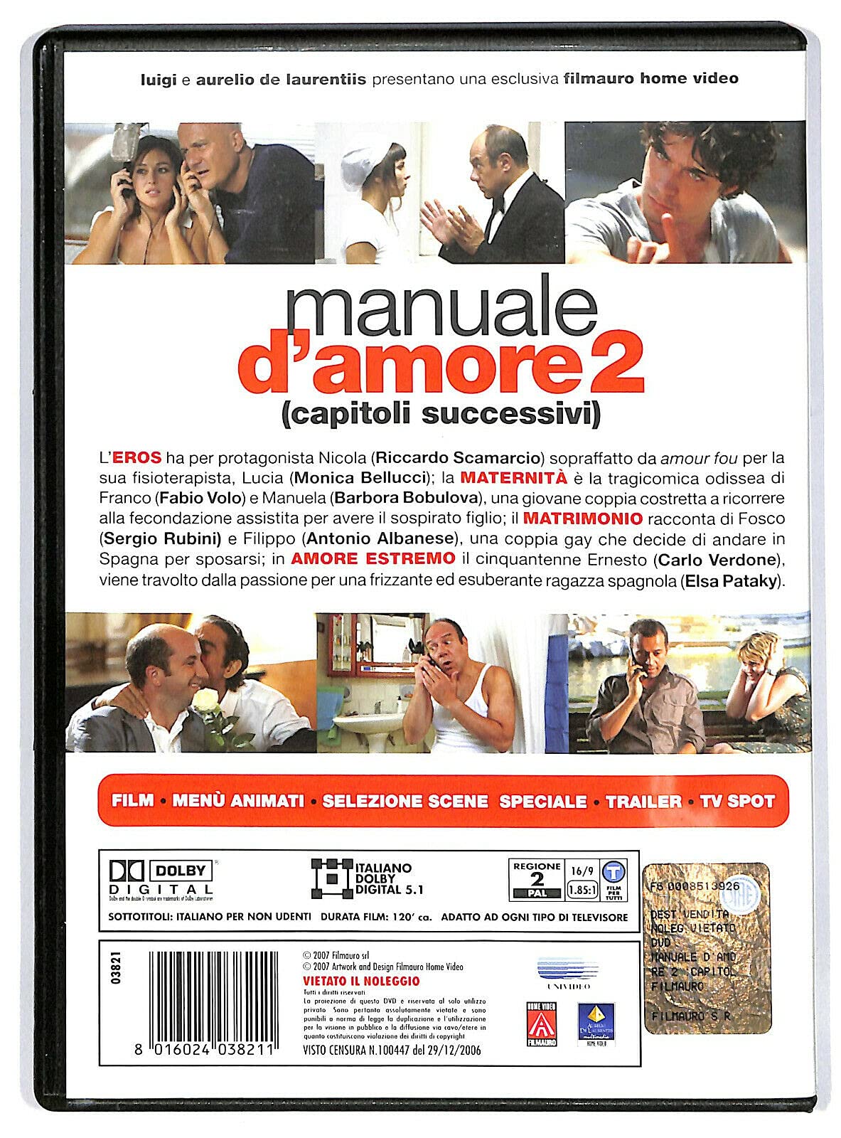 manuale d'amore 2 - capitoli successivi (Dvd) Italian Import