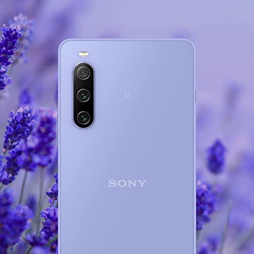 Sony Xperia 10 IV XQ-CC72 5G Dual SIM 128GB 6GB RAM Factory Unlocked (GSM Only | No CDMA - not Compatible with Verizon/Sprint) β Lavender