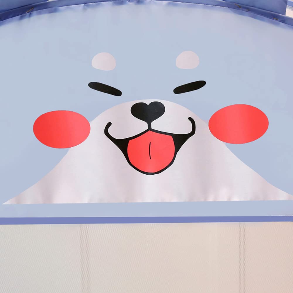 Mengersi Baby Crib Tent,Baby Pop Up Crib Tent to Keep Baby in,Toddler Crib Net Canopy- Mosquito Net (Crib Tent, Blue)(CAN36248)