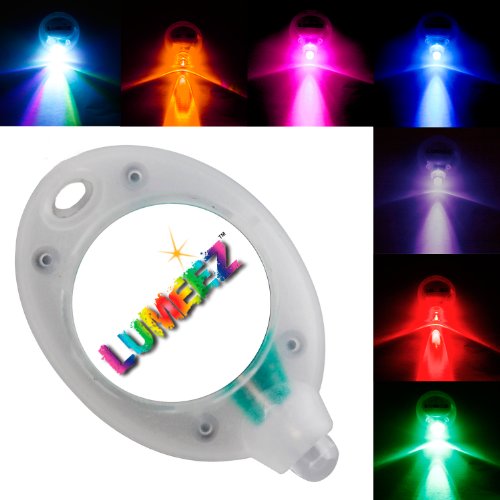 Lumeez LED Skate Lights Illumination for Ice Skates, Skateboards, Scooters, in-Line Skates & Roller Boots with Replaceable Batteries Made (Lilac/Blue)