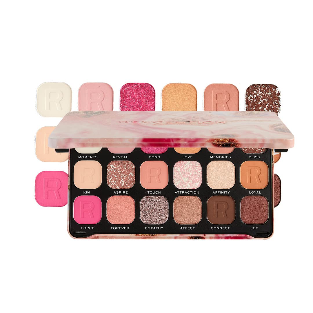 Makeup Revolution Forever Flawless Eutopia, Eyeshadow Palette, Create Long-Lasting Eye Makeup Looks, Vegan & Cruelty-Free, 20g
