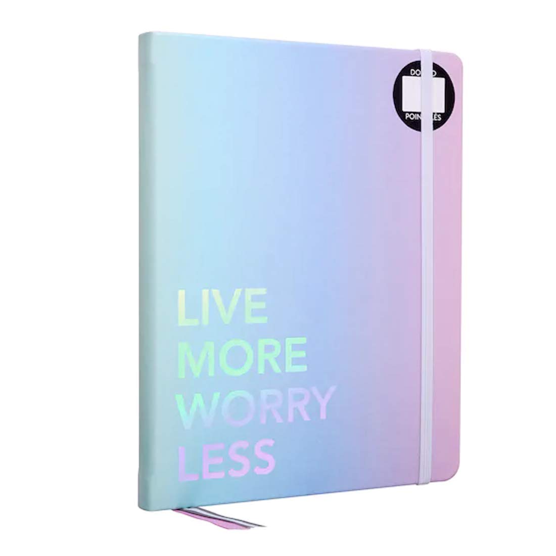 Live More Worry Less Dotted Sketchbook Journal by Artist's Loft