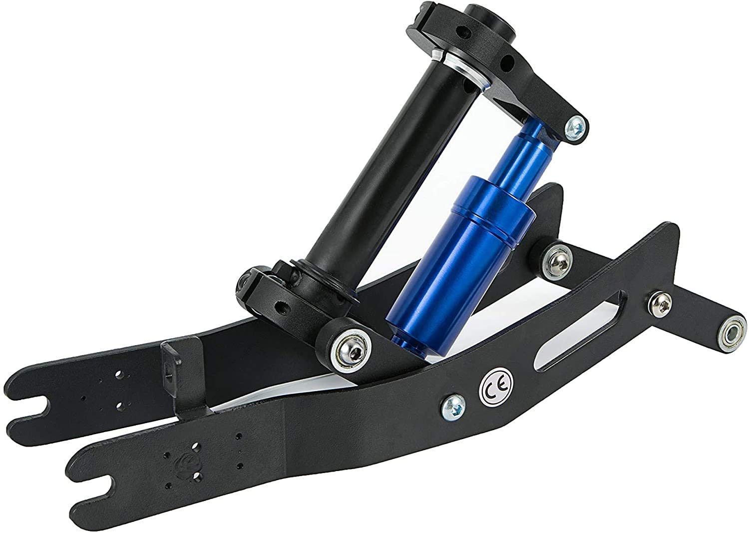 Monorim V4 Front Scooter Suspension Upgrade | Compatible w/Segway Ninebot MAX | Scooter Parts for Safer, Smoother, More Comfortable Ride - Black & Blue