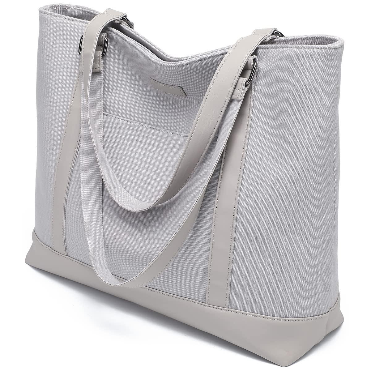 Large Tote Bags for Women 15.6 Inch Laptop Bag Lightweight Canvas Professional Work Briefcase
