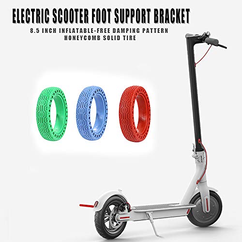 Moontie Solid Tires Front/Rear Wheel, Mi Scooter Tires Explosion-Proof Replacement Tyre for Mijia M365 Electric Scooter Gotrax Gxl V2 Scooter 8.5 Inches (Green)