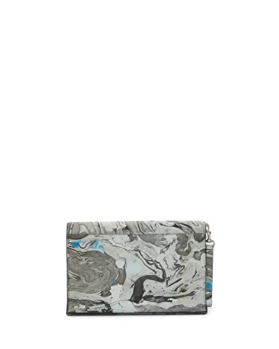 Lucky Zira Clutch, Marble Blue