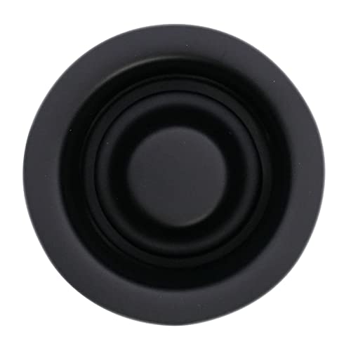 Westbrass D2089-62 3-Bolt mount Waste Disposal Flange & Stopper, Matte Black,1-Pack