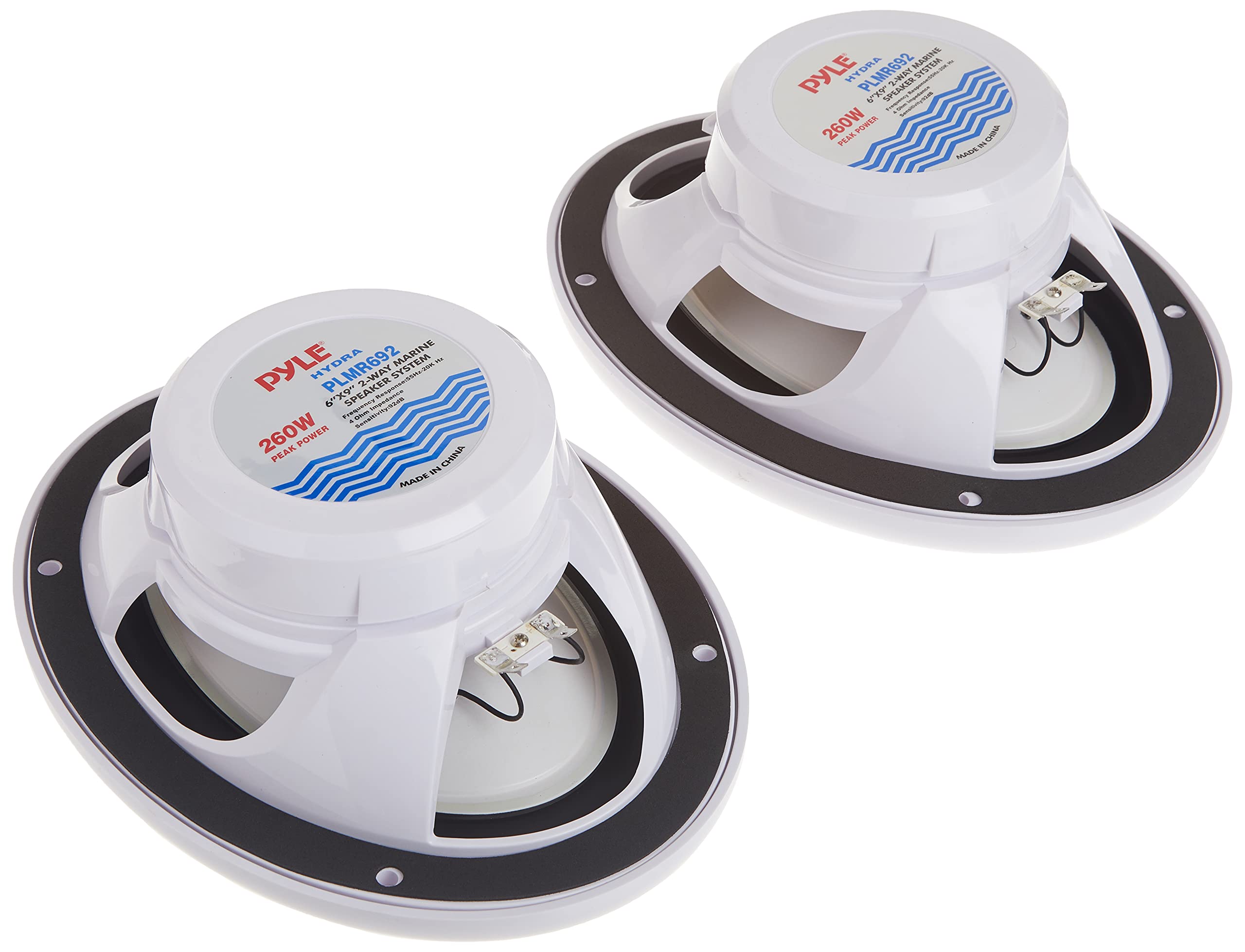 Pyle 6x9 Inch Dual Marine Speakers Marine Bluetooth Stereo Radio