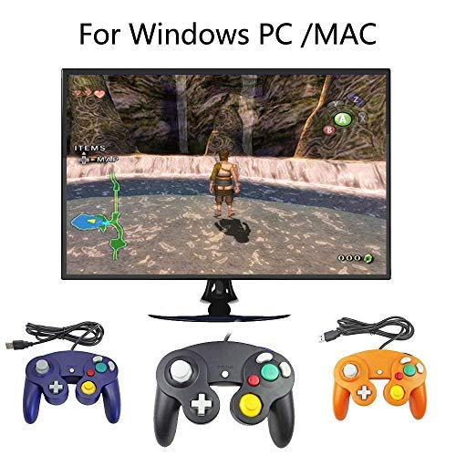 Mekela 5.8 feet Wired Controller, USB Wired Classic Gamepad for Windows PC MAC (USB Black)