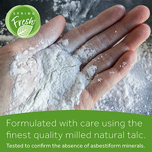 Spring Fresh LAVENDER PERFUMED DUSTING POWDER, Net wt 5 OZ (2 PACK)