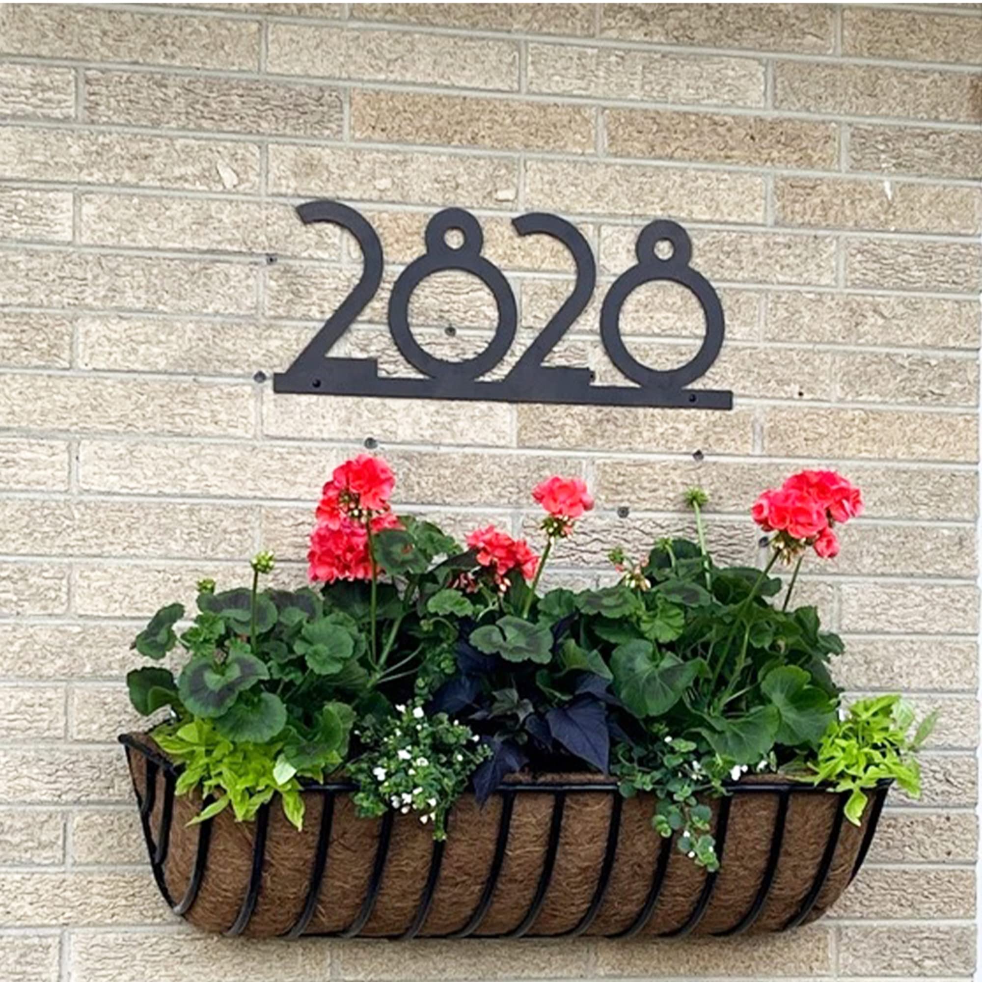 Personalized Metal House Number Sign | Custom Address Plaque | Mid Century Modern | Art Deco House Numbers | Address Numbers for House