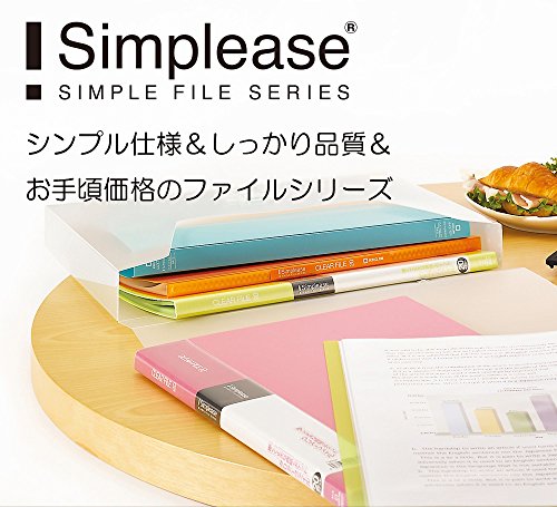 King Jim Simpleys 186-3TSP Clear File, A4, 60 Pockets, Transparent